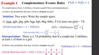 Complements and Conditional Probability, and Bayes' Theorem | PPT