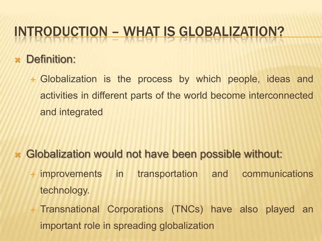 Sec4 chapter2 what is globalization | PPTX