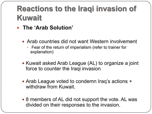 Sec4 express chapter1(managing peace & security-iraq&kuwait)lect2 | PPT