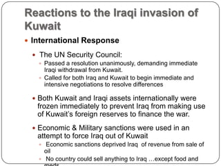 Sec4 express chapter1(managing peace & security-iraq&kuwait)lect2 | PPT