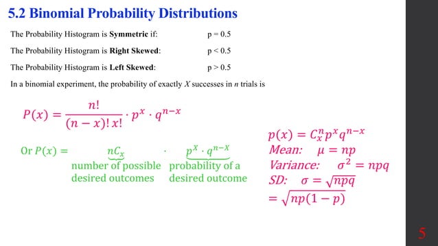 Binomial Probability Distributions | PPTX