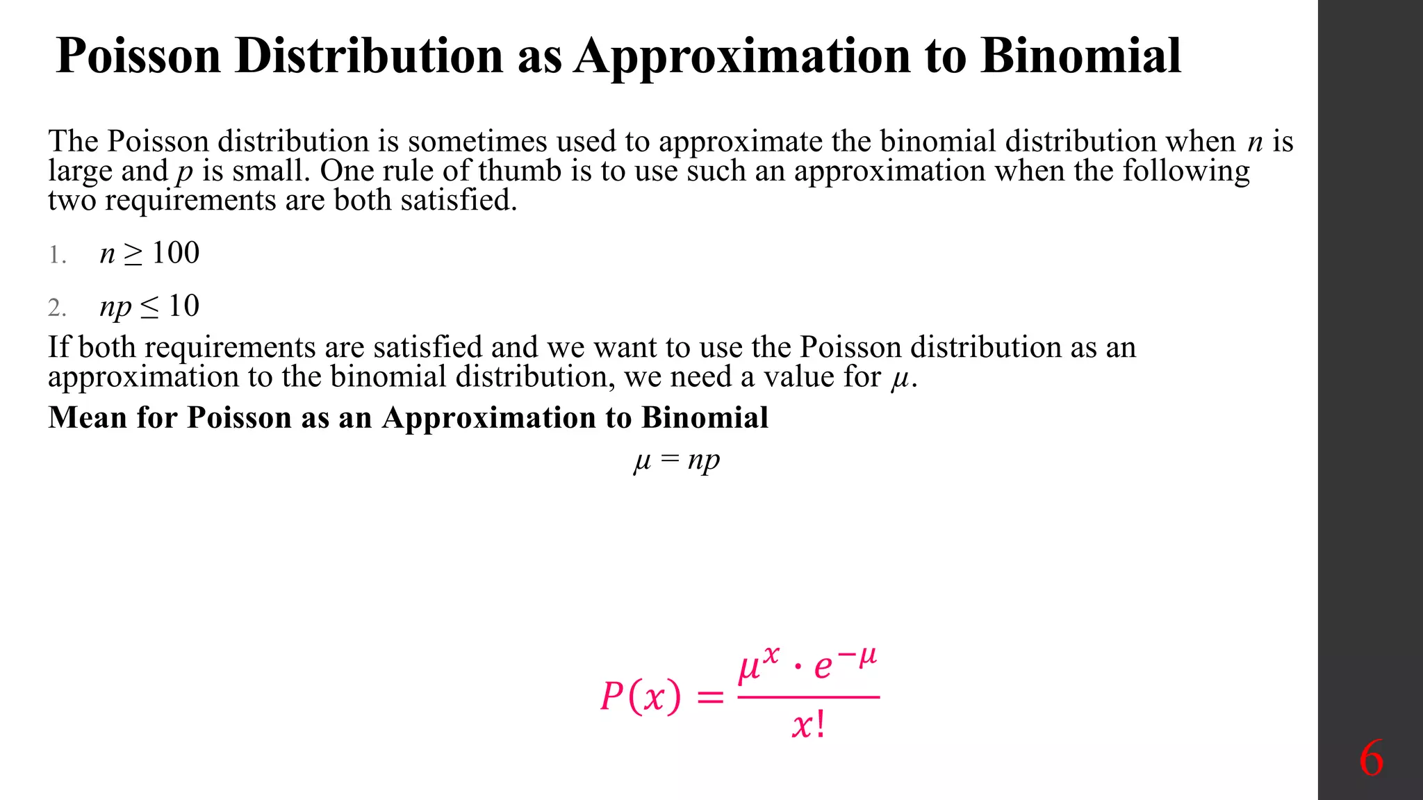 Poisson Probability Distributions | PPT