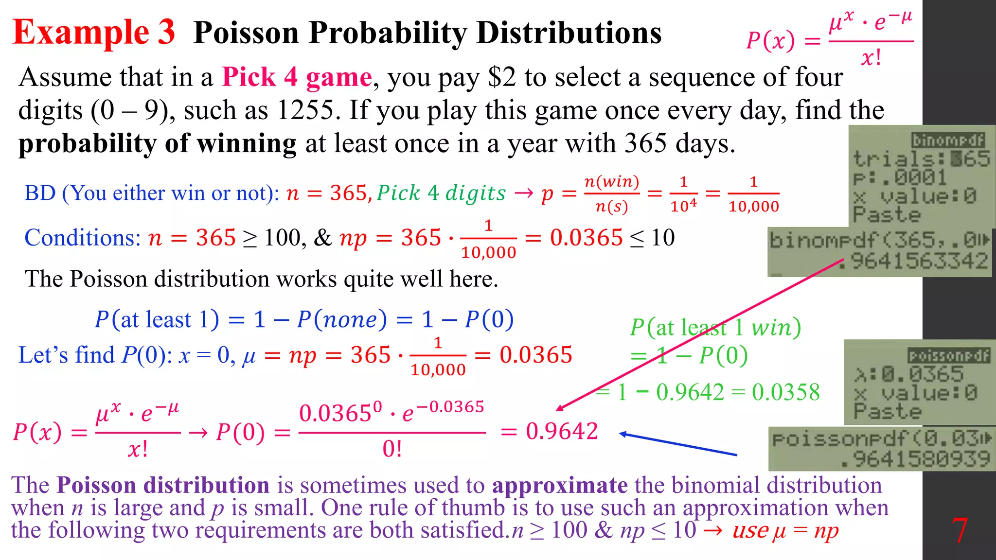 Poisson Probability Distributions | PPT