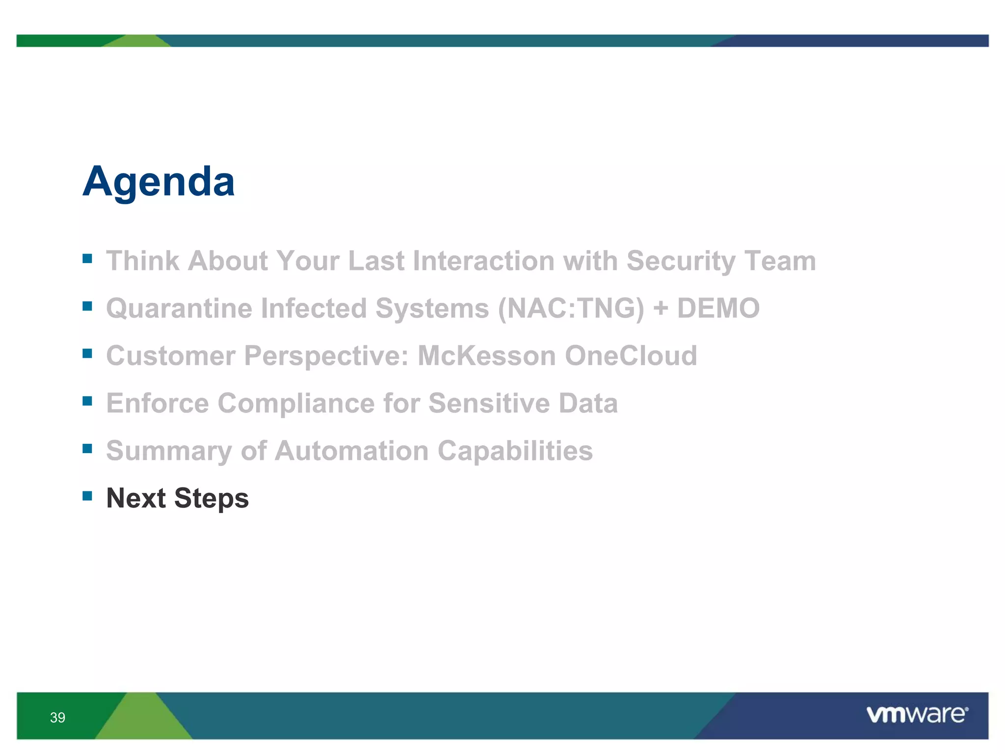 VMworld 2013: Security Automation Workflows with NSX | PDF | Cloud Computing | Internet