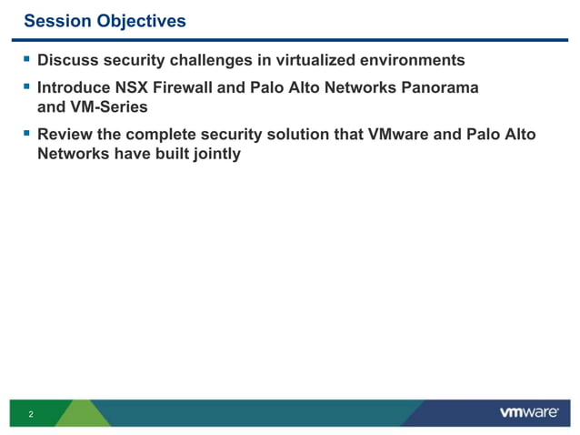 VMworld 2013: VMware NSX with Next-Generation Security by Palo Alto Networks | PPT