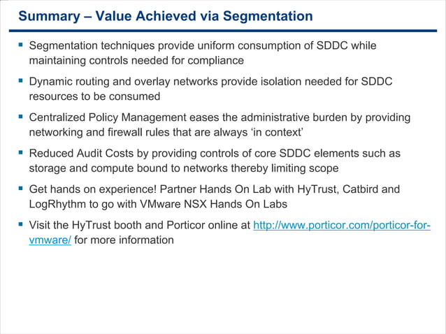 VMworld 2013: NSX PCI Reference Architecture Workshop Session 1 ...