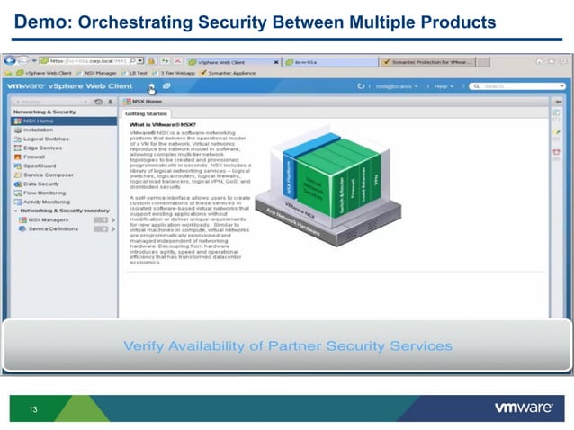 VMworld 2013: NSX PCI Reference Architecture Workshop Session 3 - Operational Efficiencies | PPT