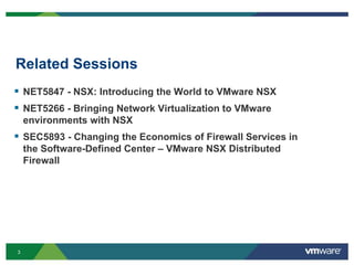 VMworld 2013: Technical Deep Dive: Build a Collapsed DMZ Architecture ...