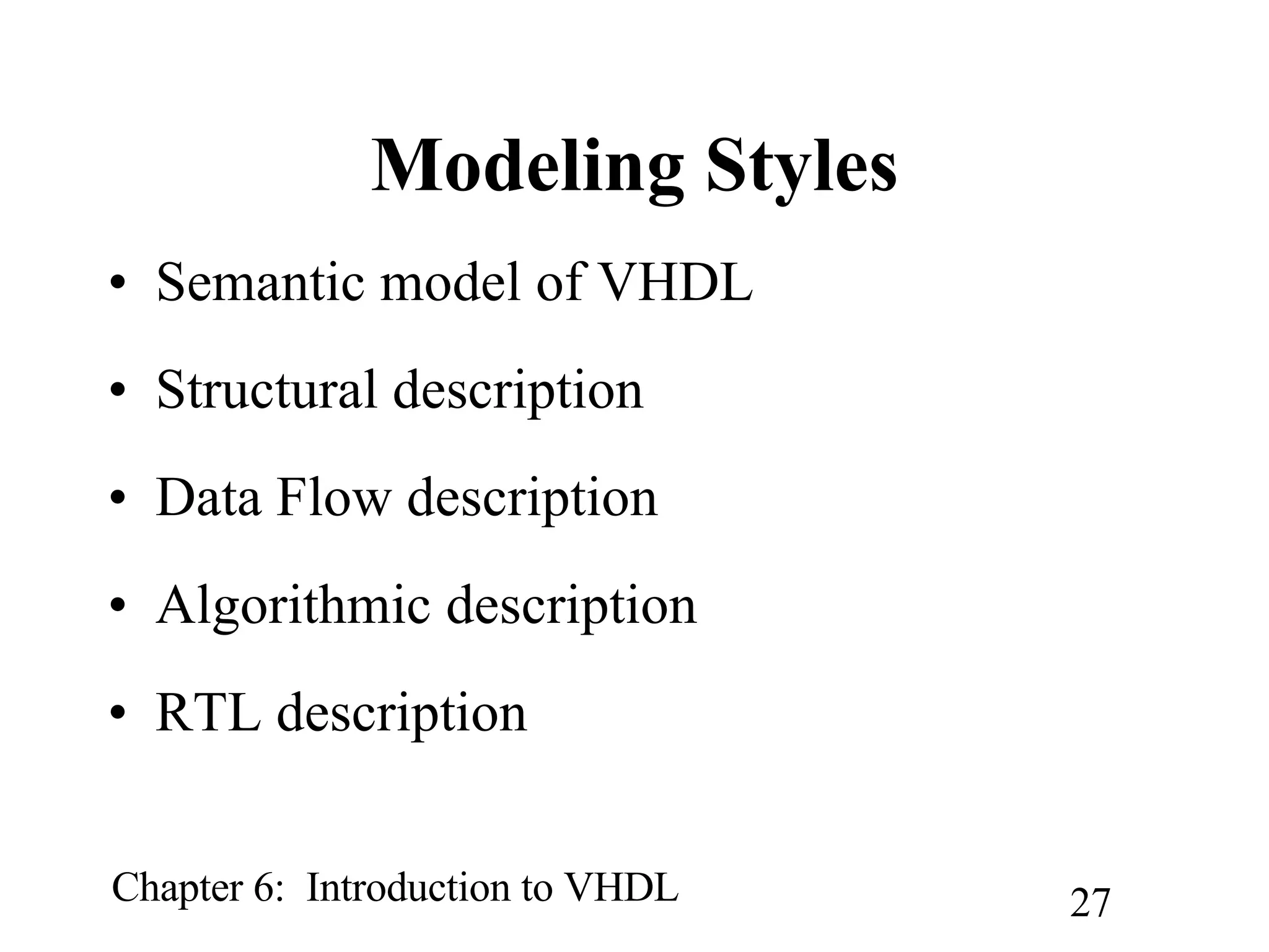 VHDL | PPT
