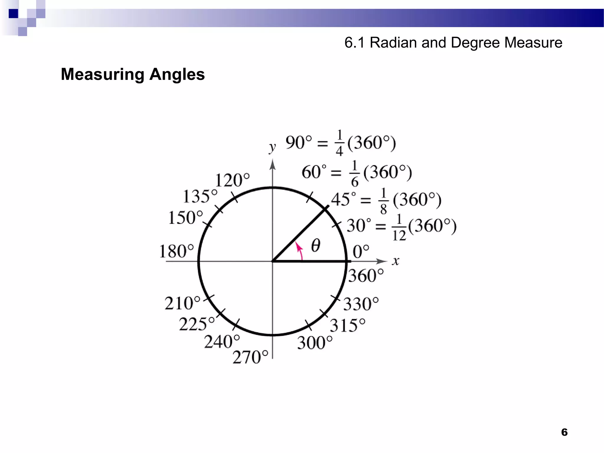 Radian and degree measure. | PPT