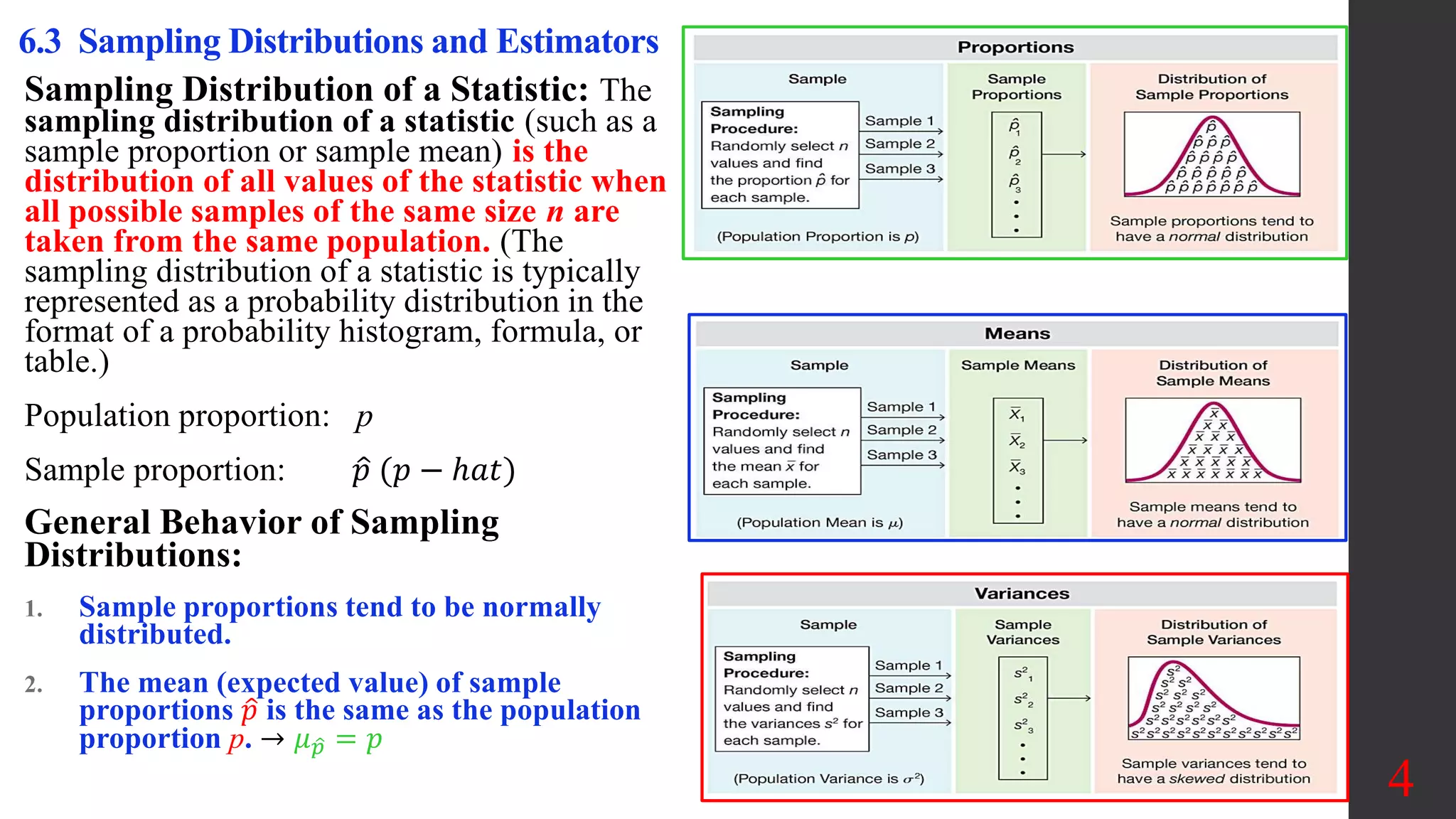 Sampling Distributions and Estimators | PPTX