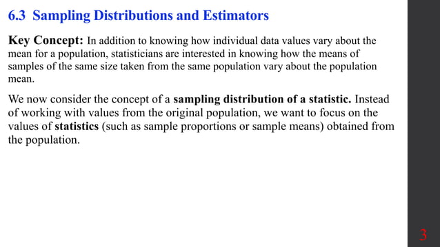 Sampling Distributions and Estimators | PPTX