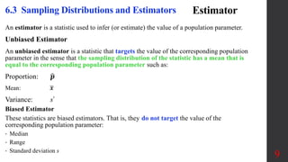 Sampling Distributions and Estimators | PPTX