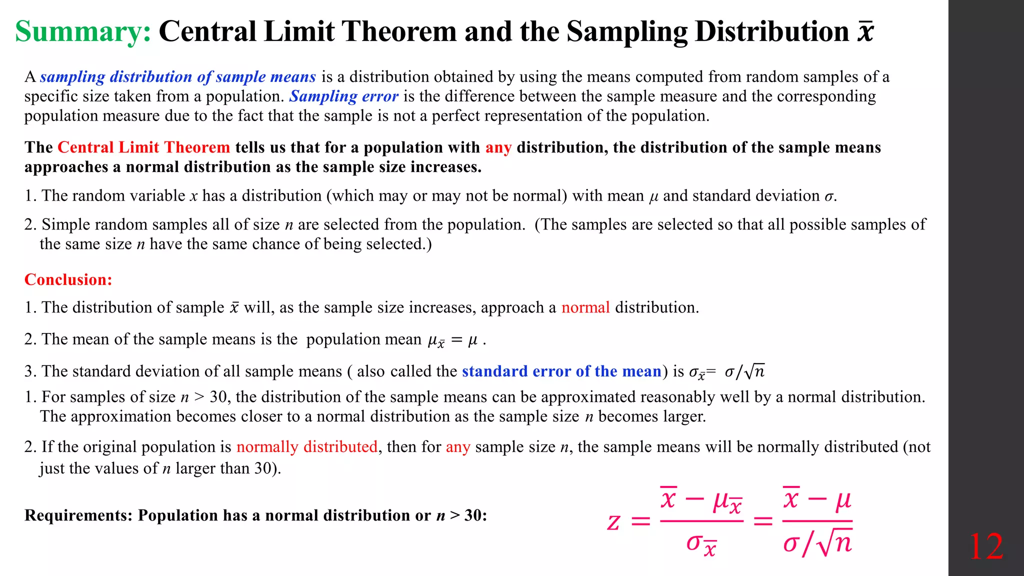 The Central Limit Theorem | PPTX