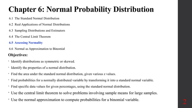 Assessing Normality | PPTX | Geography | Science