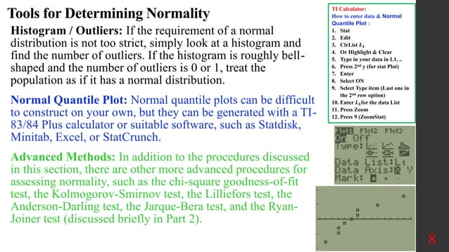 Assessing Normality | PPT