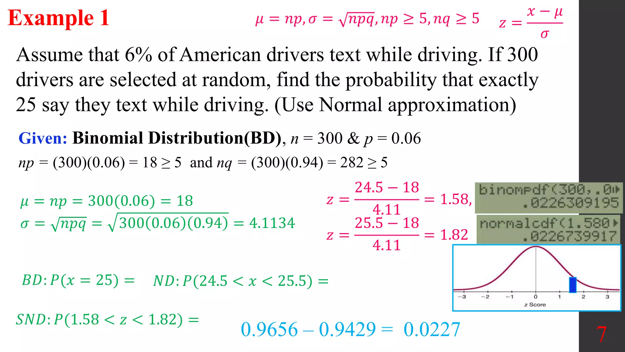 Normal As Approximation To Binomial | Ppt