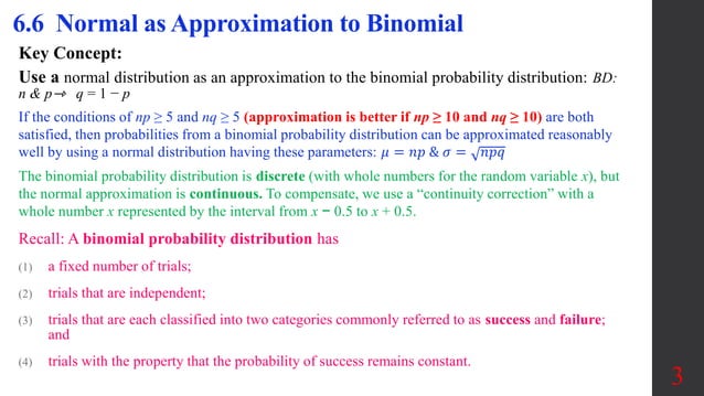 Normal as Approximation to Binomial | PPTX | Computer Software and ...