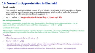 Normal as Approximation to Binomial | PPTX
