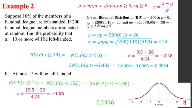 Normal as Approximation to Binomial | PPTX | Computer Software and Applications | Computing