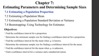 Estimating a Population Proportion | PPT