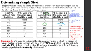 Estimating a Population Standard Deviation or Variance | PPTX
