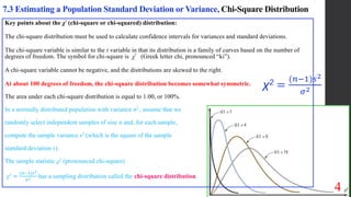 Estimating a Population Standard Deviation or Variance | PPTX | Physics | Science