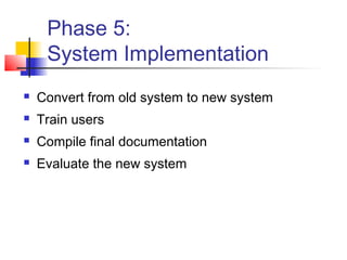 Sec7.3 sdlc | PPT | Operating Systems | Computer Software and Applications