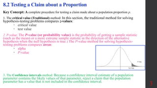 Testing a Claim About a Proportion | PPTX