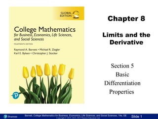 math sec8.5.pptx chapter limits and derivatives | PPT