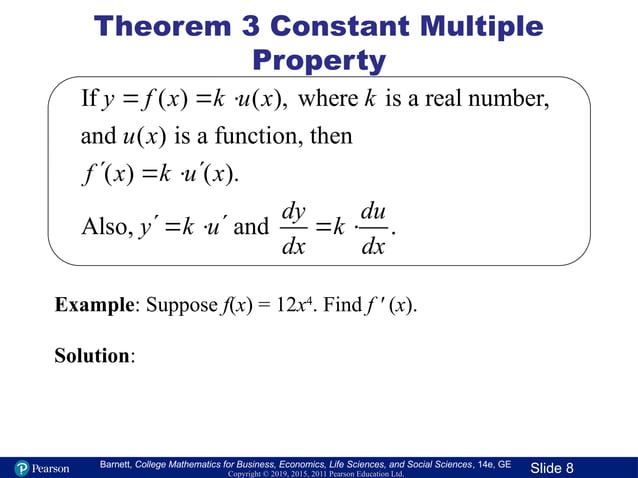sec8.5.pptx math for business limits and derivatives | PPT