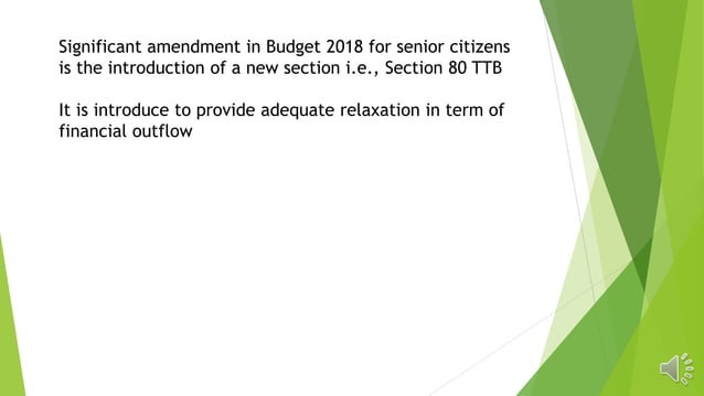 Sec 80 TTB | PPTX | Personal Taxes | Personal Finance