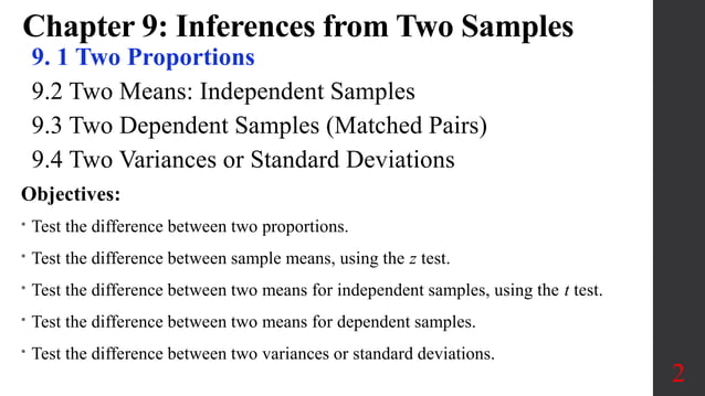 Inferences about Two Proportions | PPT