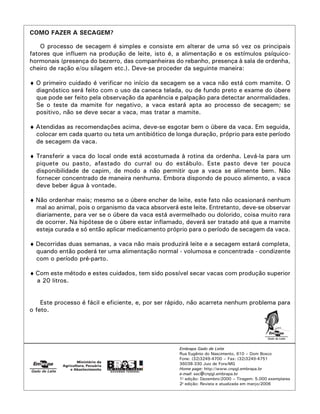 Secagem da vaca | PDF