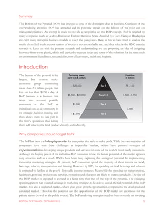 Marketing at Bottom of Pyramid | PDF