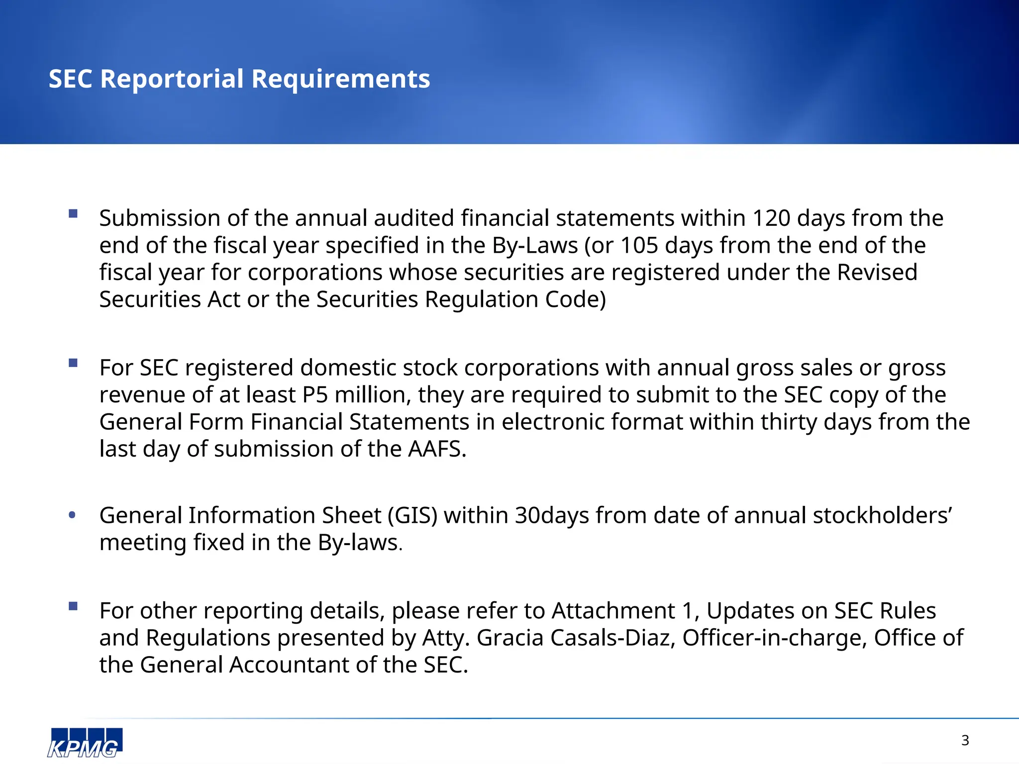 SEC and PEZA reportorial requirements in the Philippines | PPT