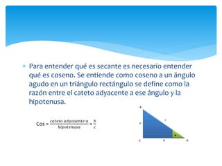 Secante y Cosecante | PPTX