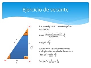 Secante y Cosecante | PPTX