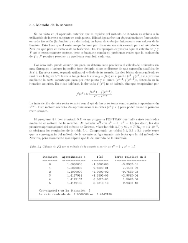 Secant method | PDF