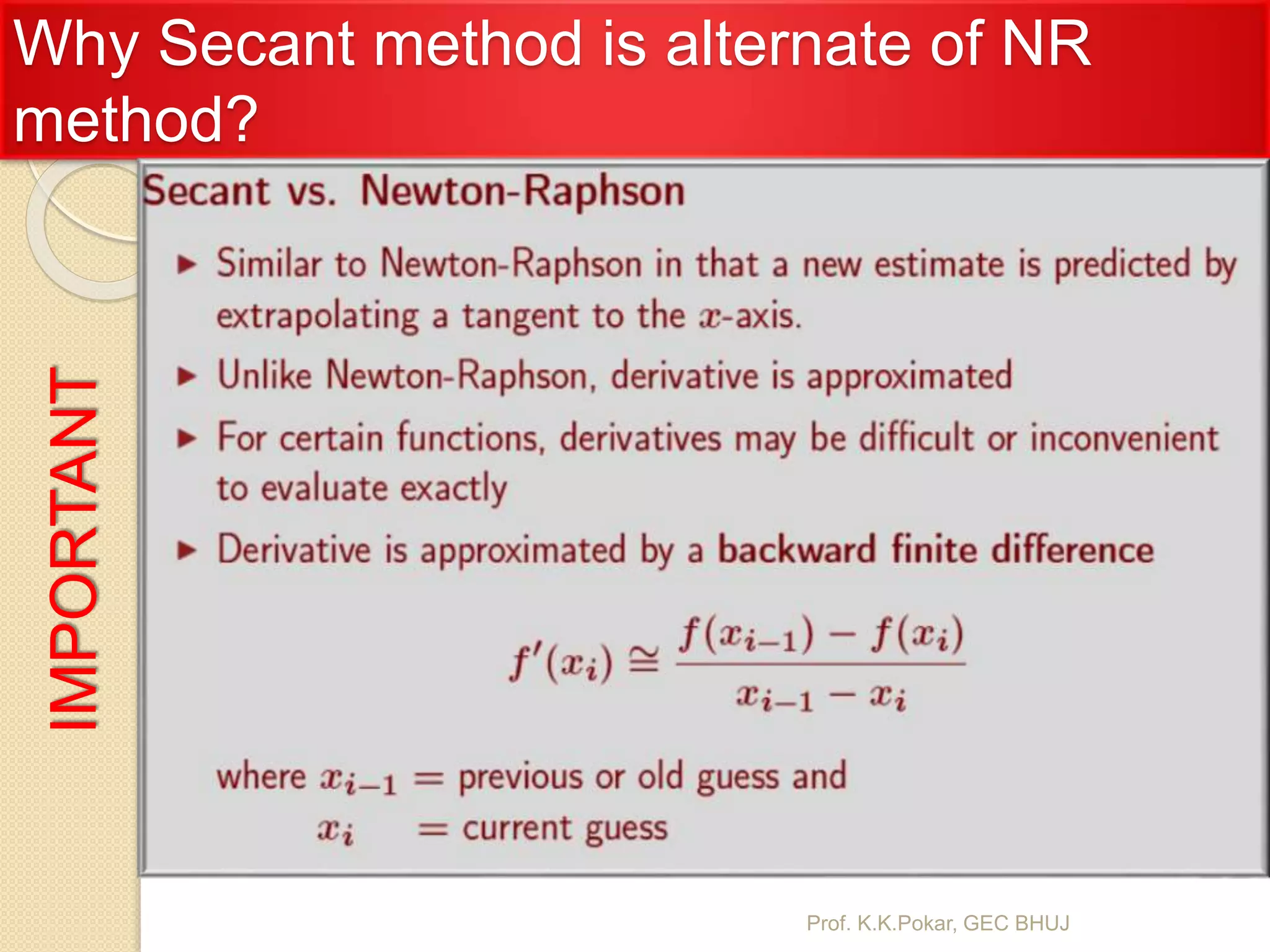 Secant method | PPTX