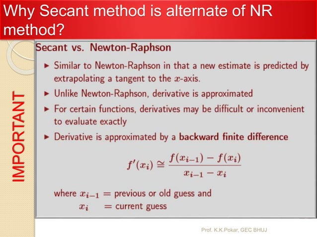 Secant method | PPTX