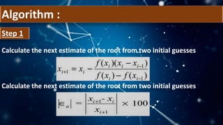 Secant method | PPTX