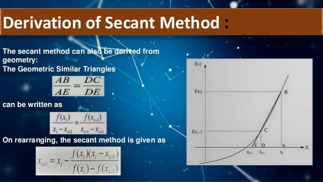 Secant method