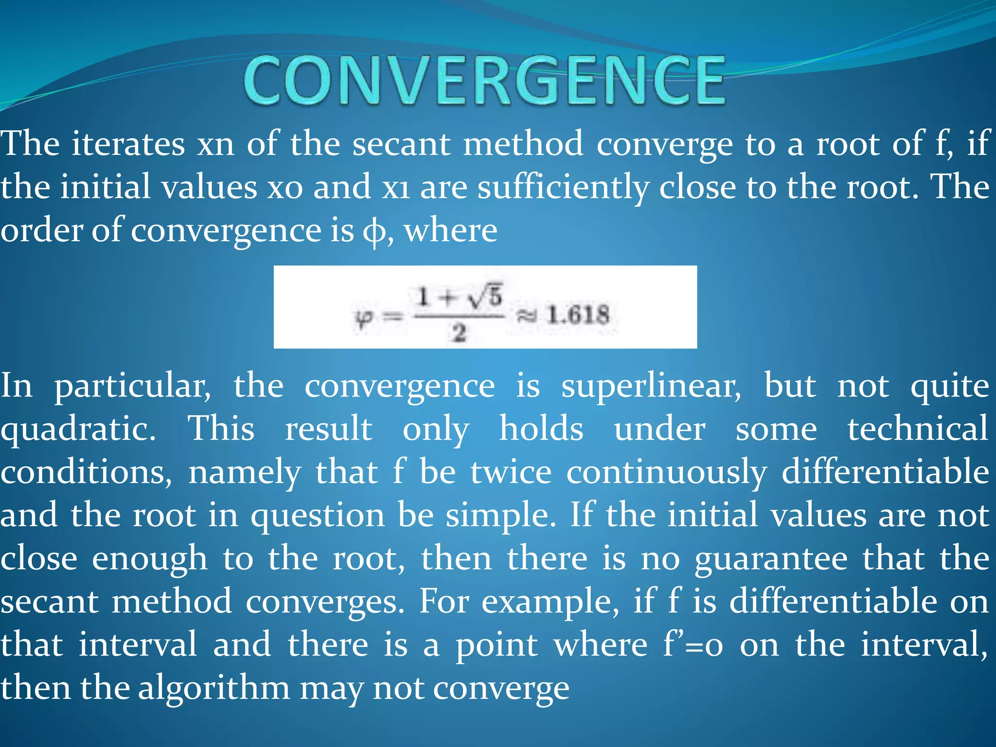 Secant method | PPTX