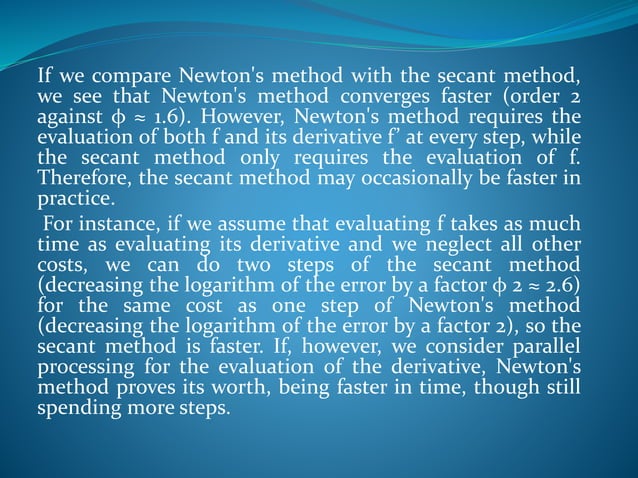 Secant method | PPTX