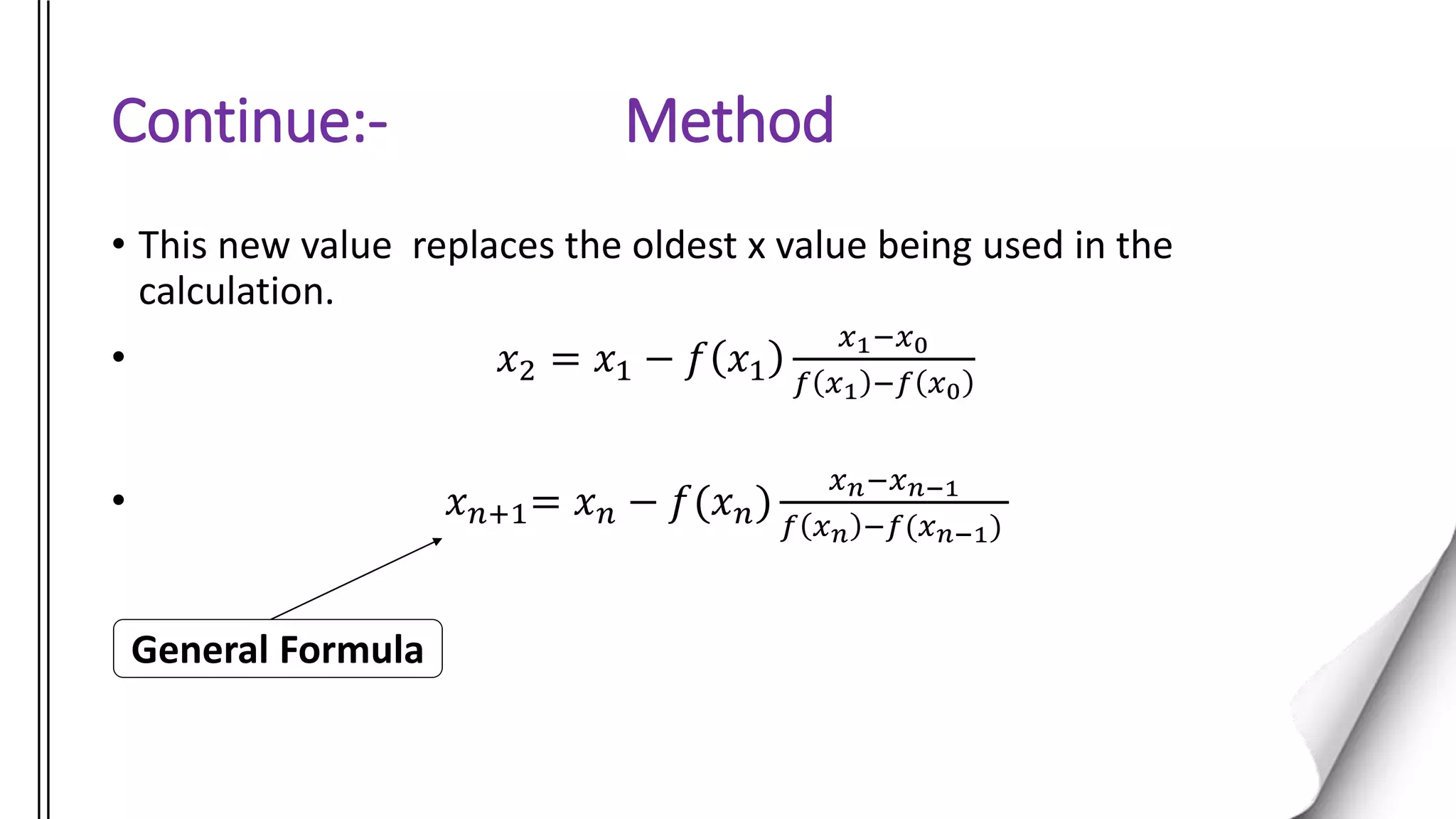 Secant method | PPTX