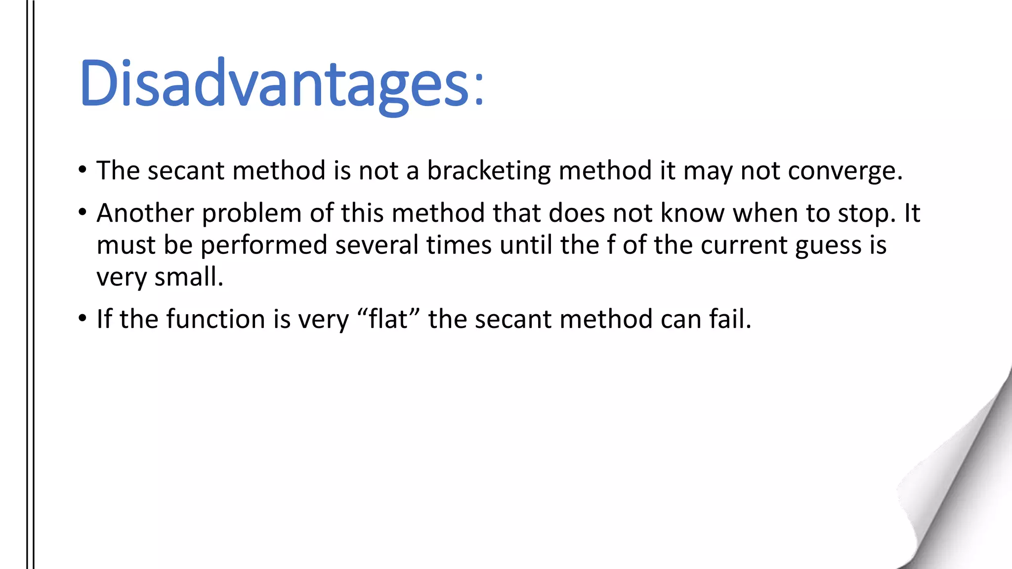 Secant method | PPTX