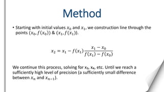 Secant method | PPTX