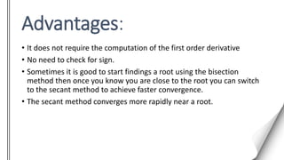 Secant method | PPTX