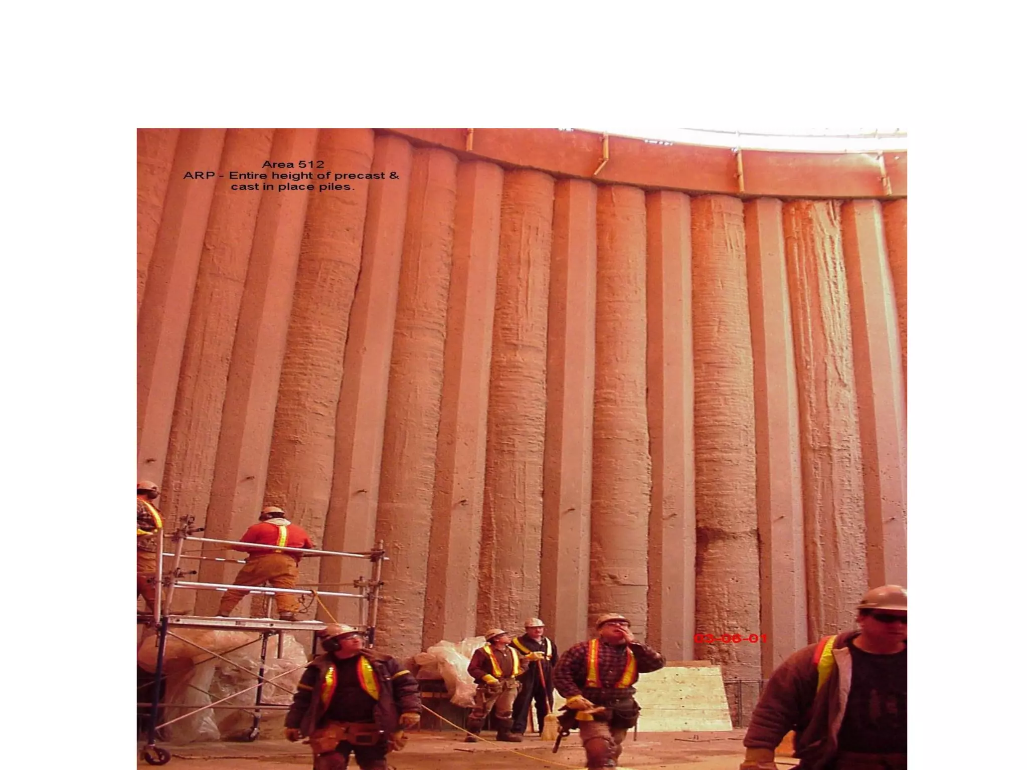 Secant pile wall for emergency dump pond | PPT